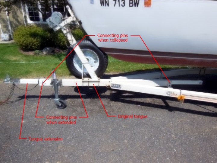 DIY Custom Trailer Tongue Extension – The $tingy Sailor