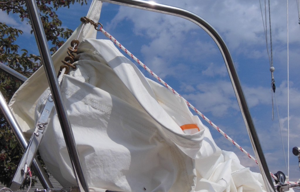 Install a Double Duty Headsail Downhaul – The $tingy Sailor