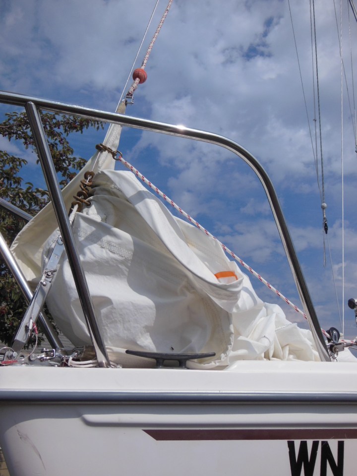 Install a Double Duty Headsail Downhaul – The $tingy Sailor